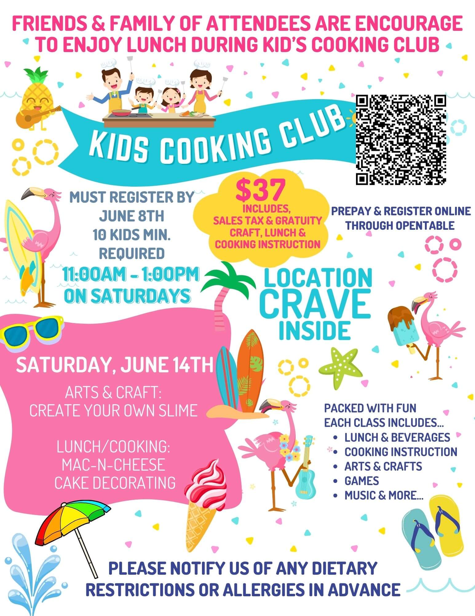Crave: Kids Cooking Club | Lotus Palm
